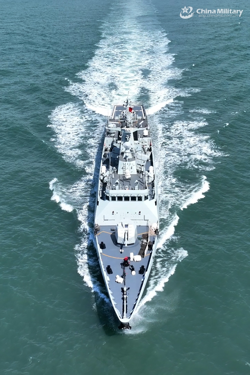 Type 056A corvette Huangshi in maritime training - Ministry of National Defense